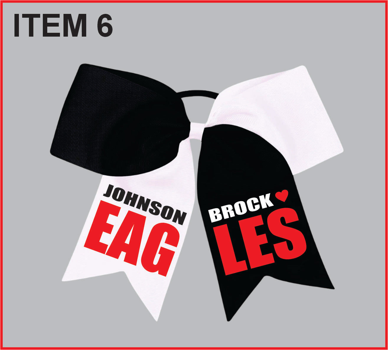 ITEM #6 - CHEER HAIR BOW – U.Nique D.Signs